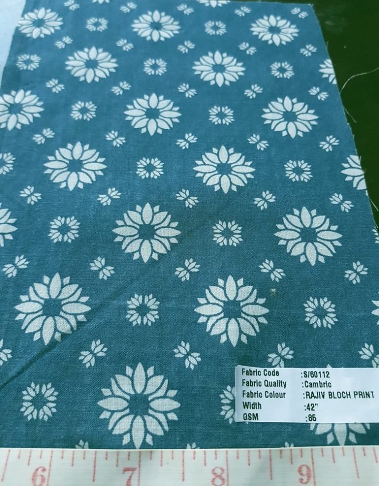 Vegetable Natural Dyed Organic Cotton Printed Fabric for eco clothing