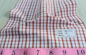 Tattersall Plaid or Tattersall Check Fabric for children's clothing