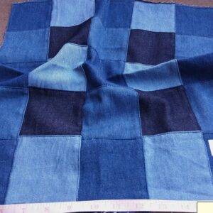Denim patchwork fabric - patchwork fabric for vintage clothing.