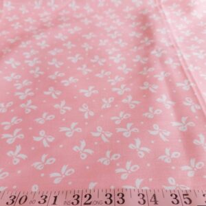 Holiday print / Christmas print fabric with ribbon bows, for dog clothing