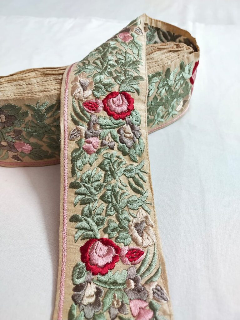 Trims and borders for couture sewing, dressmaking & evening wear