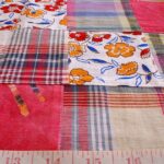 Patchwork Fabric with printed patches, plaid and motifs for kids sewing