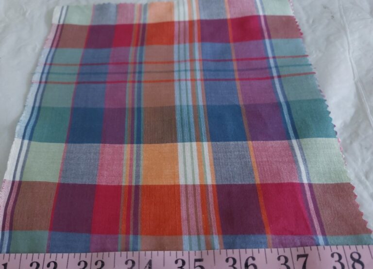 Bleeding Madras Fabric for vintage menswear like shirts, pants, ties