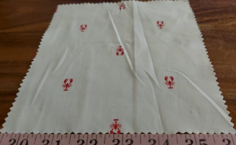 Lobster print fabric / marine print for dresses, skirts, bowties