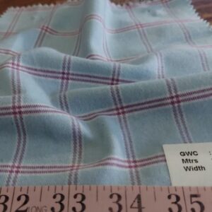 Plaid Twill Windowpane flannel madras fabric for men's winter shirts