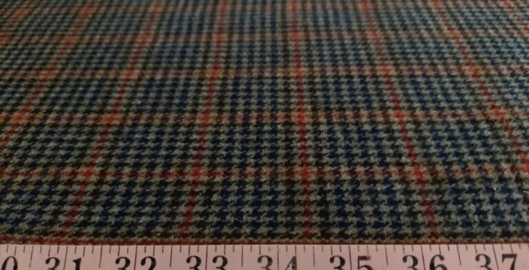Wool Plaid or wool check fabric, best for wool shirts, ties & bowties
