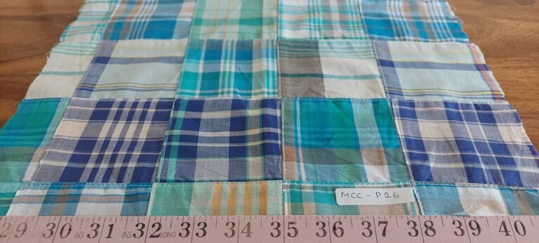 Patchwork Madras fabric for ivy style clothing