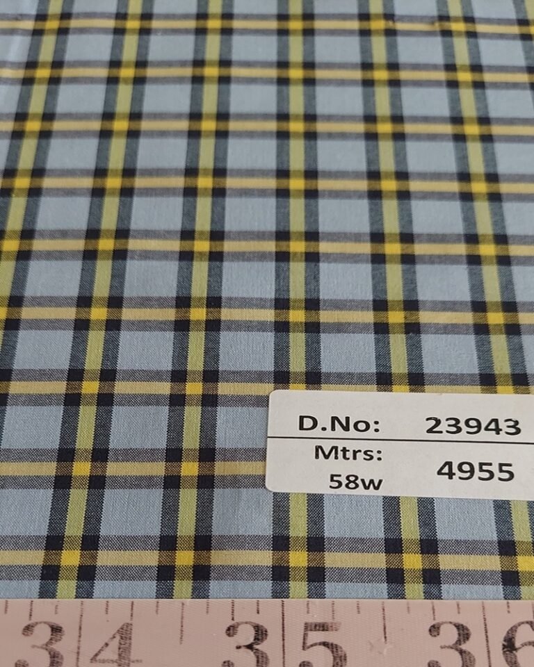 Grid check fabric for children's clothing and dresses