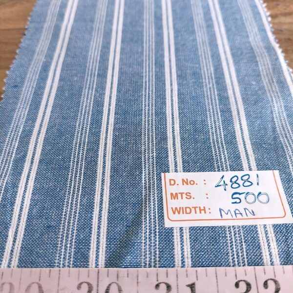 Striped Chambray Fabric for shirts, children's clothing & dresses