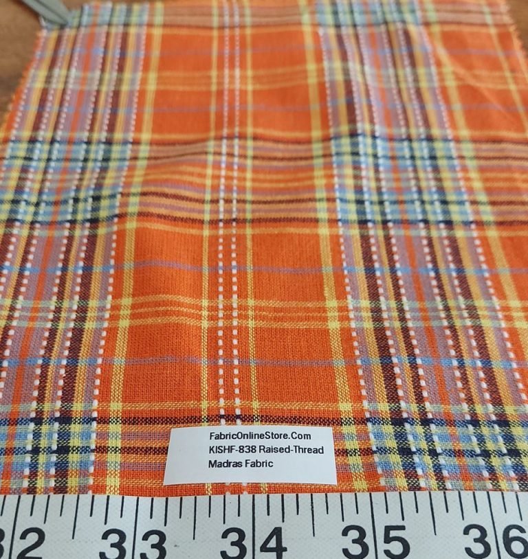 Madras Plaid Fabric or madras cloth for mens shirts, sport coats